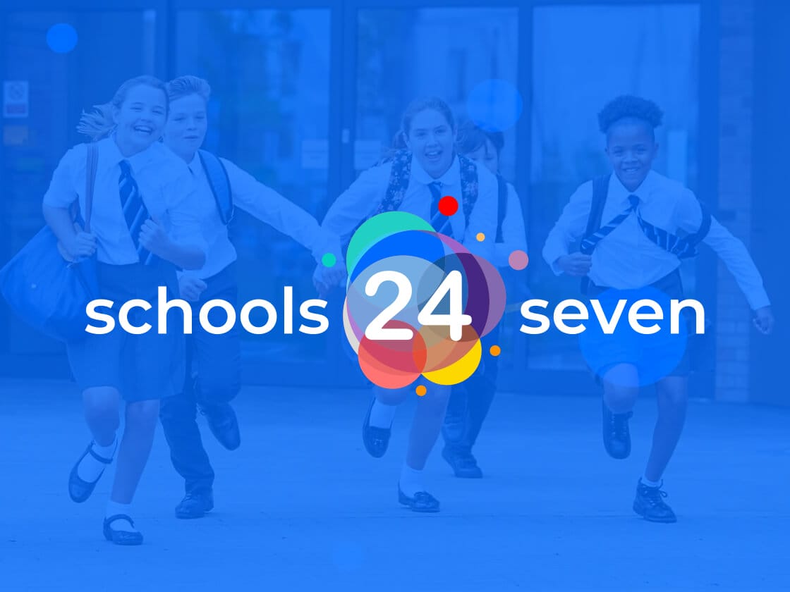 Schools 24 Seven Logo - Lucidity Design