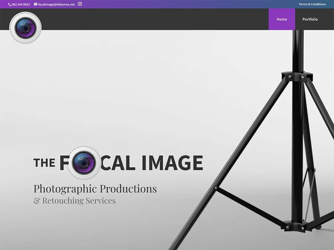The Focal Image Website - Lucidity Design