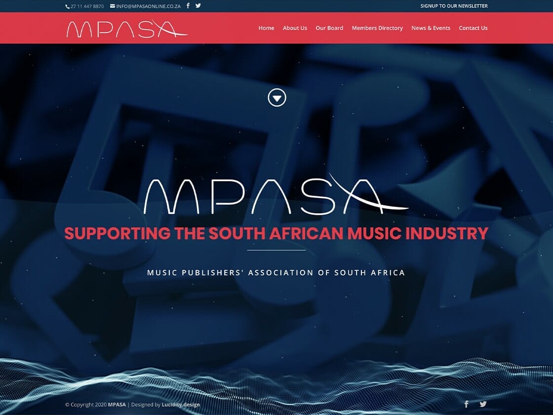 MPA SA Website 2020 - Lucidity Design