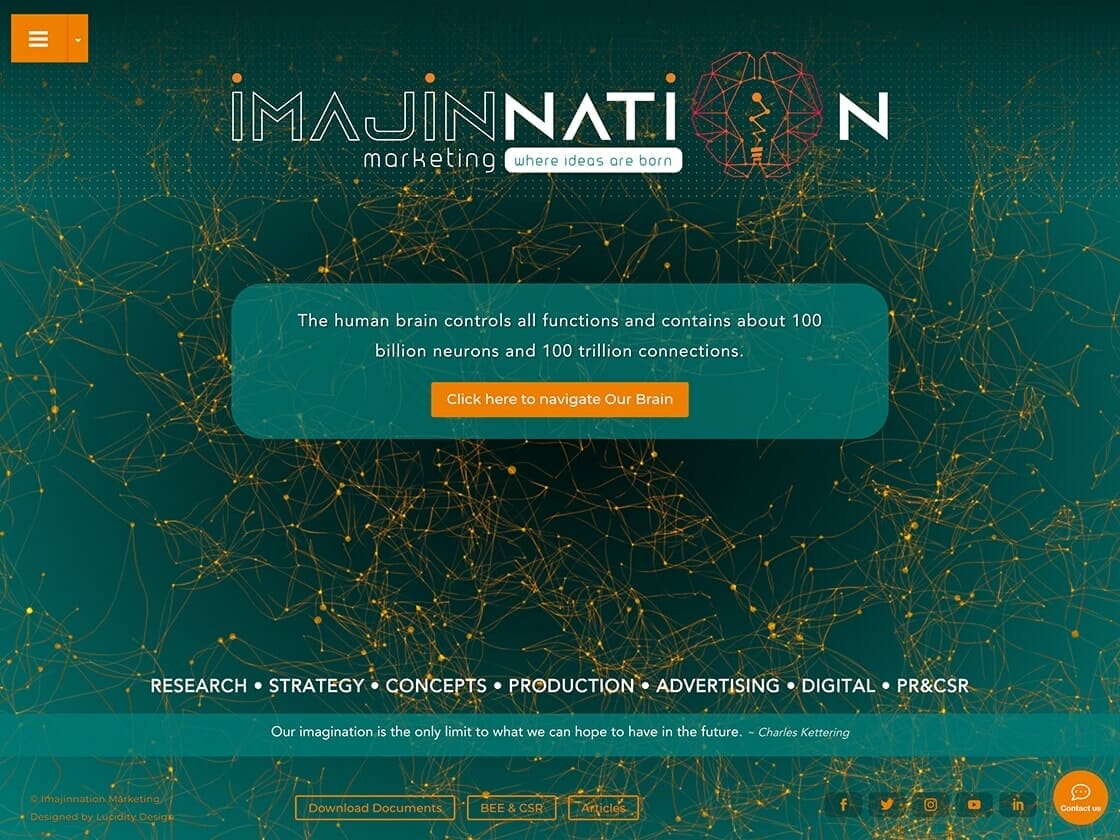 Imajinnation Website - Lucidity Design