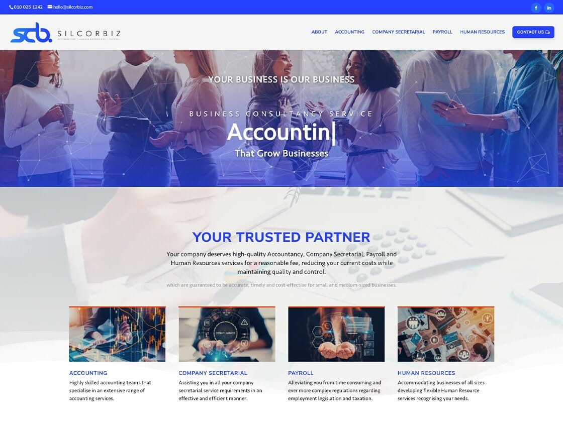 Silcorbiz Website - Lucidity Design