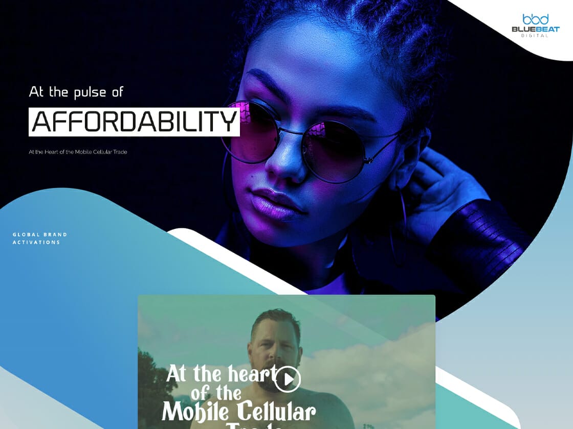 Blue Beat Digital Website - Lucidity Design