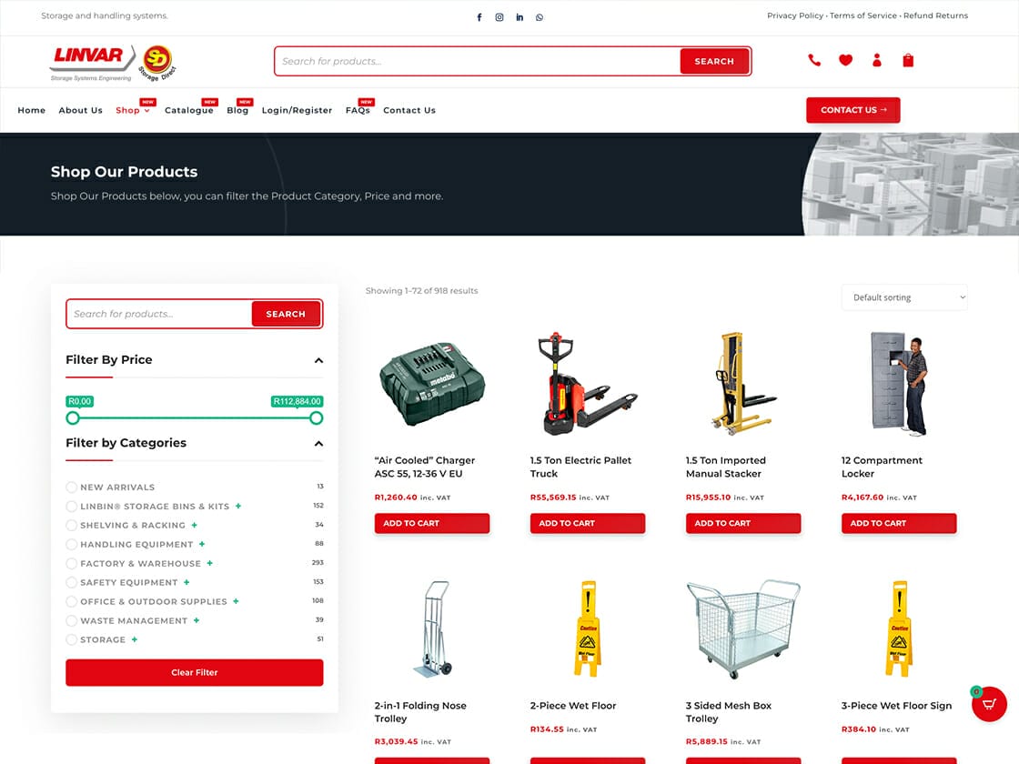 Linvar Website - Lucidity Design