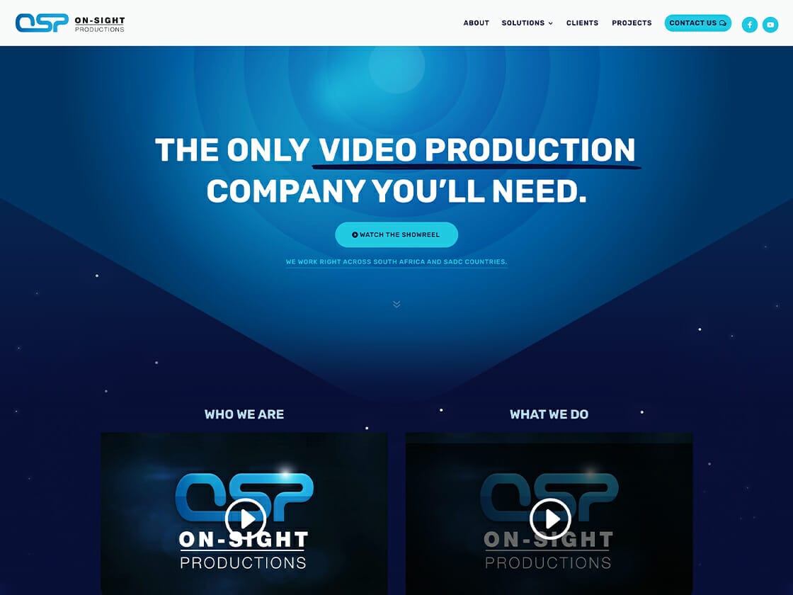 On-Sight Productions Website - Lucidity Design