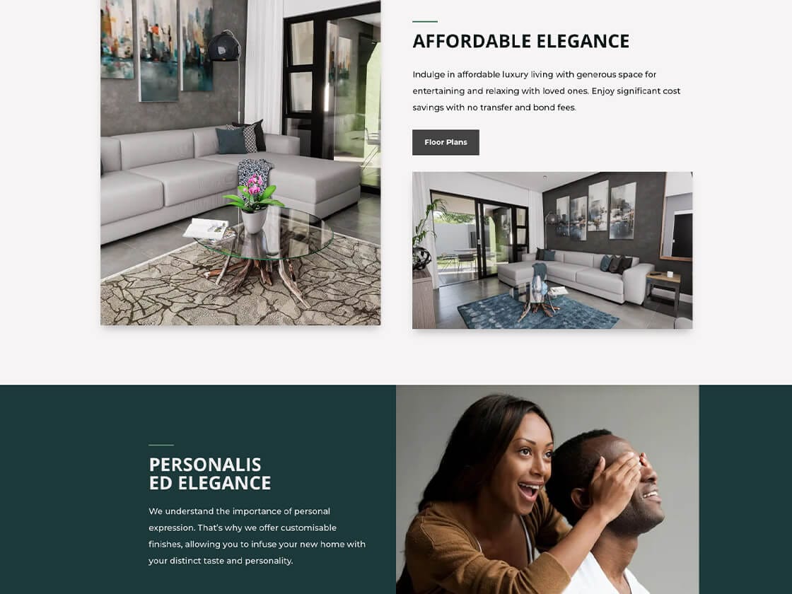 The Greens Ruimsig Website - Lucidity Design