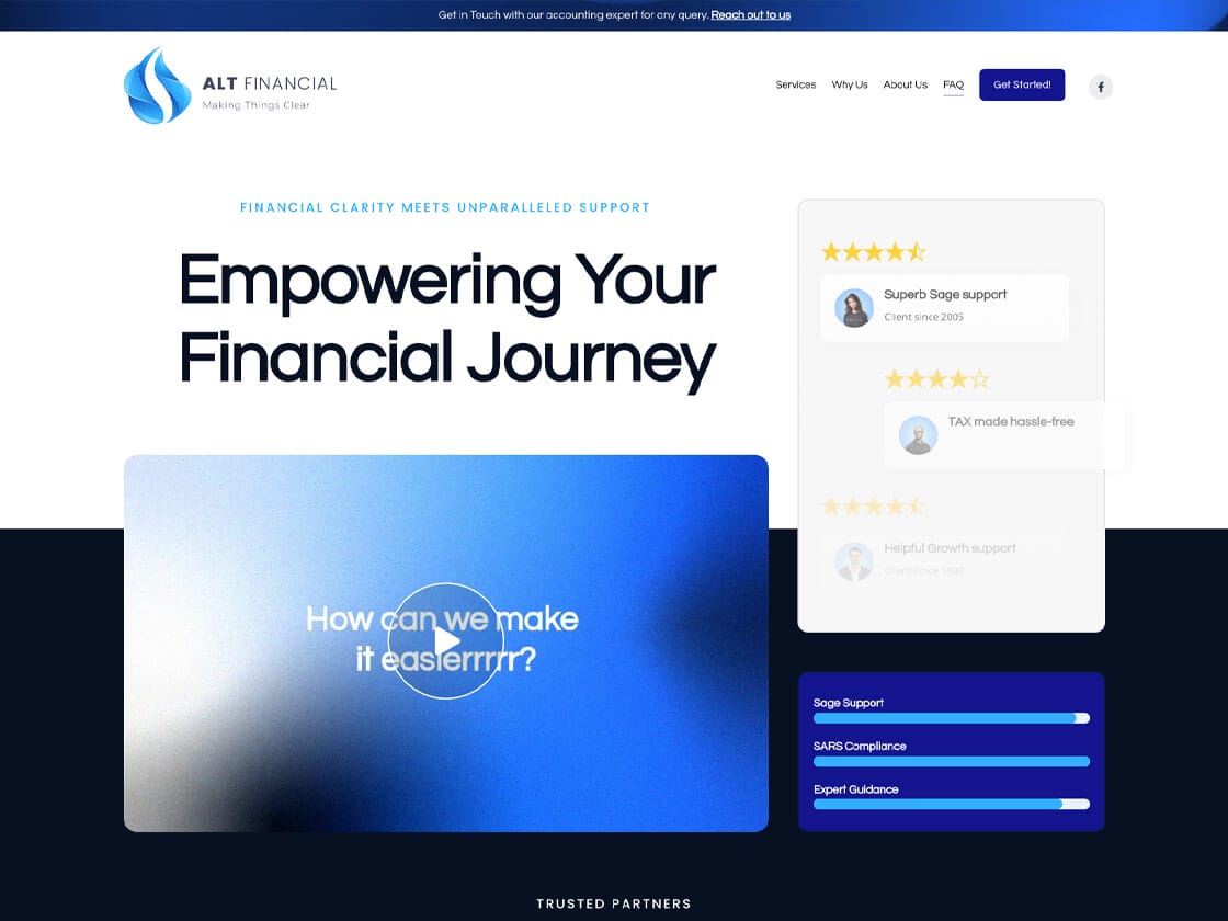 Alt Financial Website - Lucidity Design